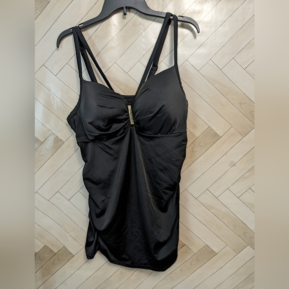 Cacique | Swim | Cacique Swimwomens One Piece Tankini Topsize 4ddblack ...